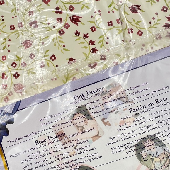 Creative Memories | Art | Precut Photo Mounting Paper Creative Memories ...